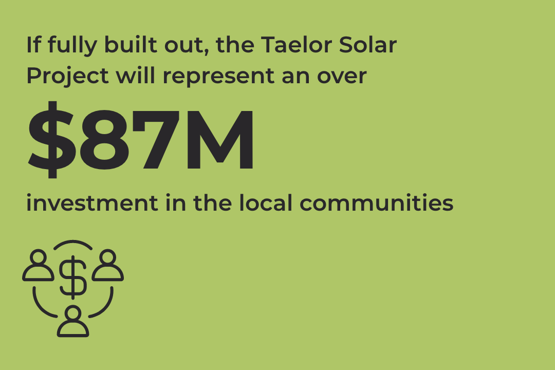 Taelor Solar Project - Community Benefits